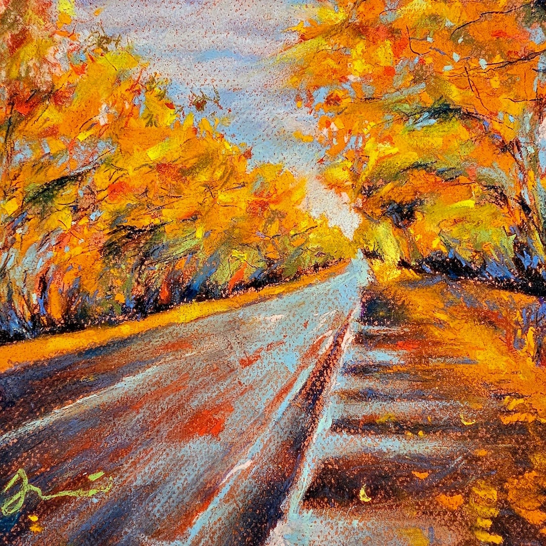 Autumn Landscape Perspective in Soft Pastel | Visual Arts Brampton Store