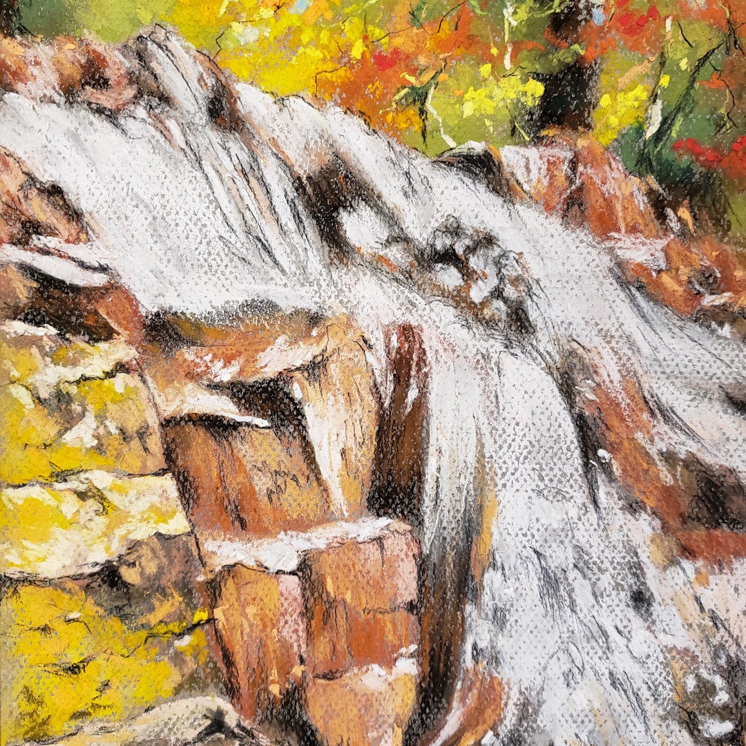 Waterfalls in Soft Pastel | Visual Arts Brampton Store